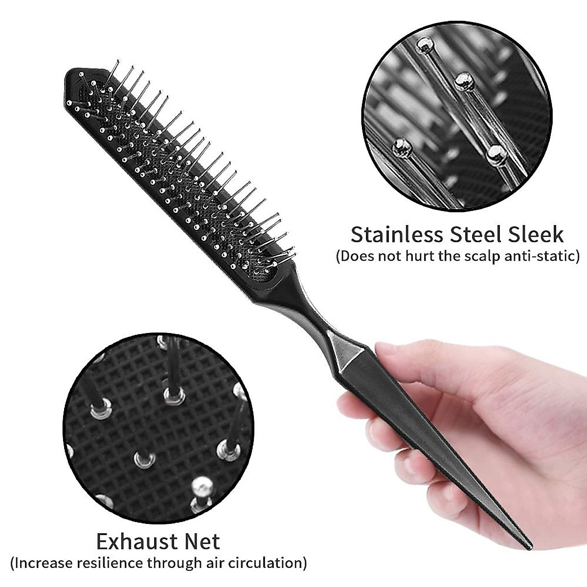 Wig Comb Set Hair Brush for Wigs Curly Hair Straight Hair Long Short Hair Professional