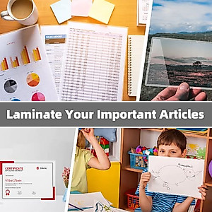 Hartwii 300 Pack 3mil Laminating Sheets 9x11.5 inches and 220 Pack 5mil Laminating Pouches,Hold 8.5x11 inches,Lamination Sheets Paper for Laminator Round Corner Letter Size