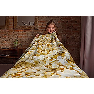 Darani Popcorn Fun Novelty Food Lightweight Super Soft Cozy Throw Blanket Warm and Lightweight Soft Flannel Blankets 40x30 XSmall for Puppy Bed Blanket