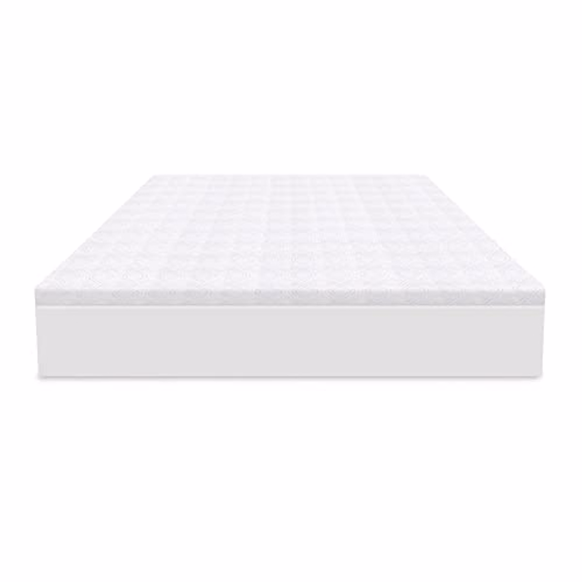 SensorPEDIC Majestic 2-Inch Gel Swirl Memory Foam Mattress Topper, Full, White