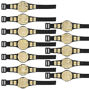 Complete Set of 24 Wrestling Figure Championship Belts for Wrestling Action Figures [Series 1 & 2]