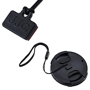 2 Pack JJC 52mm Front Lens Cap Cover with Elastic Cap Keeper for Nikon D3000 D3100 D3200 D3300 D5000 D5100 D5200 D5300 D5500 with AF-S 18-55mm Kit Lens and Other Lenses with 52mm Filter Thread