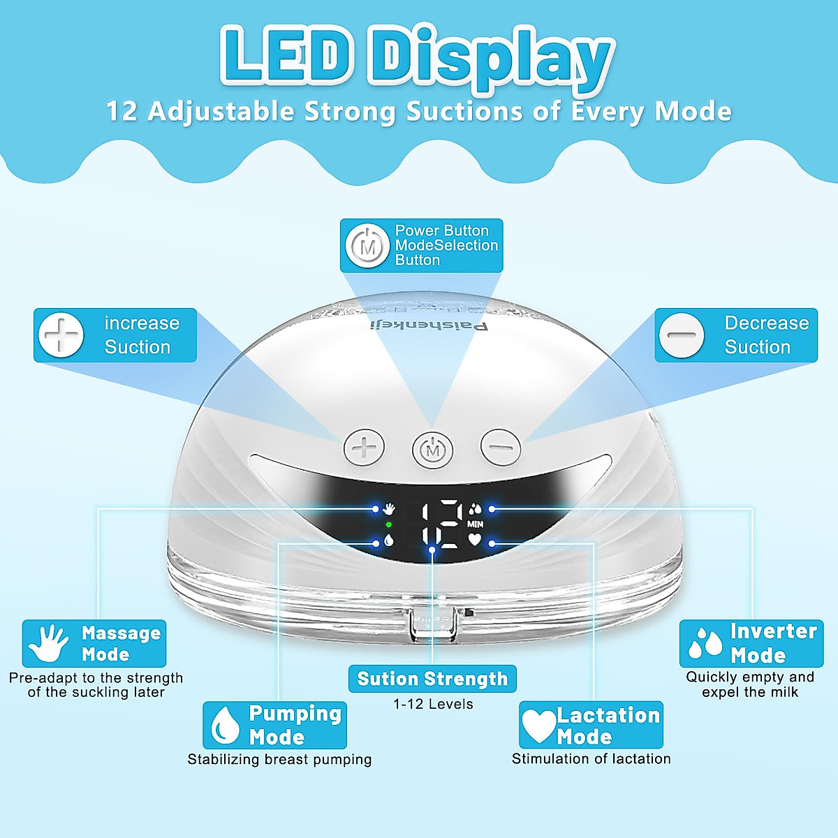 Wearable Breast Pump Hands Free: - Double Electric Portable Breastfeeding Pump, Automatic Wireless Breastpump Handsfree, Painless Hidden Pumpables Milk Extractor Rechargeable 2 Pack