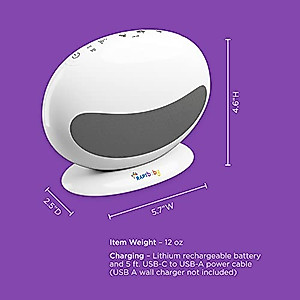 RAPTbaby™ Smarter Sleep Sound Machine: Neuroscientist-Developed to Support Baby’s Language Development & Sleep with Soothing & Brain-Building Soundtracks in 4 Genres: Classical, Lullaby, Nature, Womb