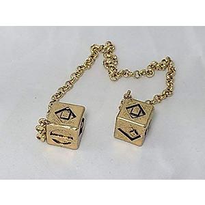 Antiqued Weathered Metal Han Solo Smuggler's Dice with box