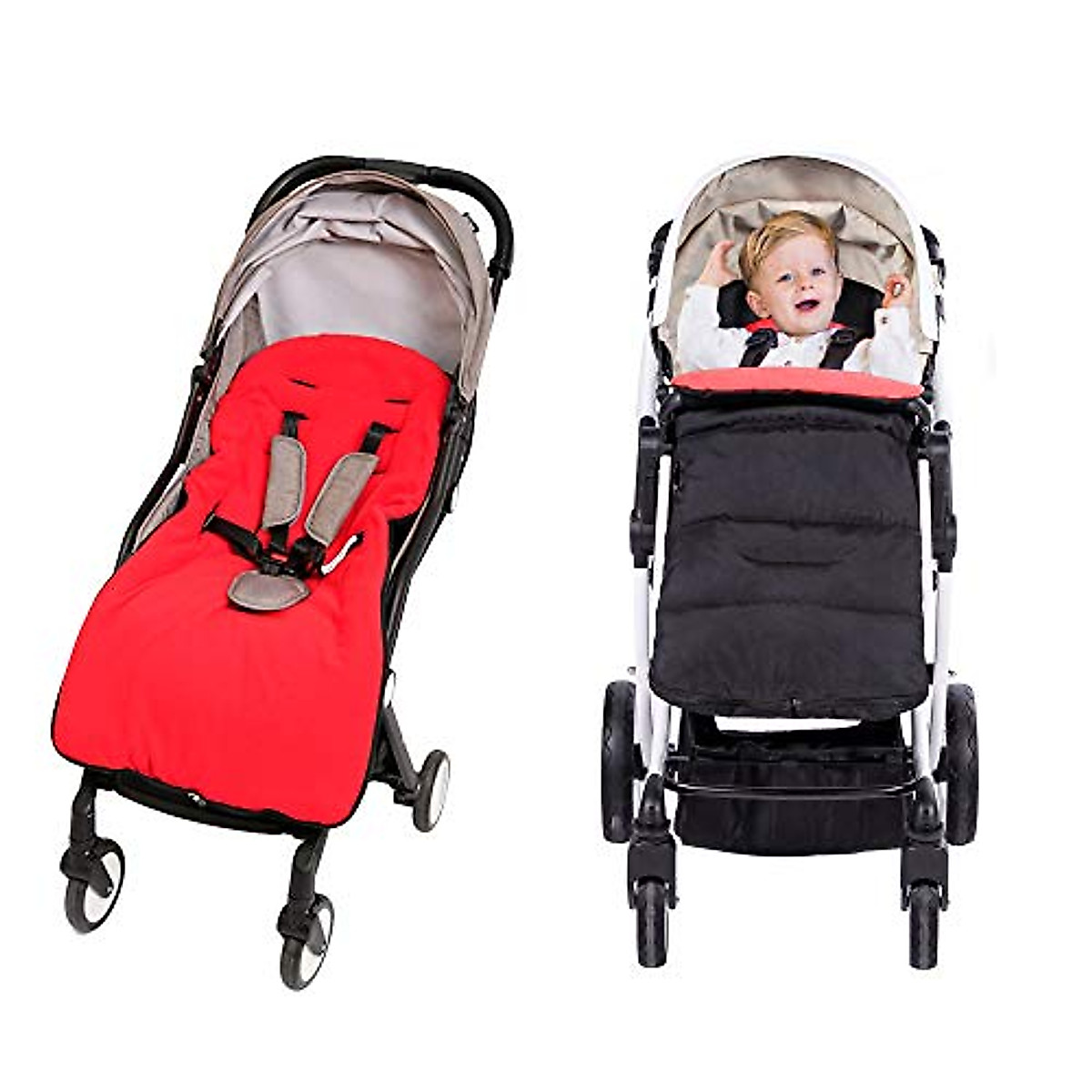 Topwon Universal Stroller Sleeping Bag/Toddler Sleeping Bag/B aby Footmuff Warmer for Stroller Waterproof, Windproof (Red)