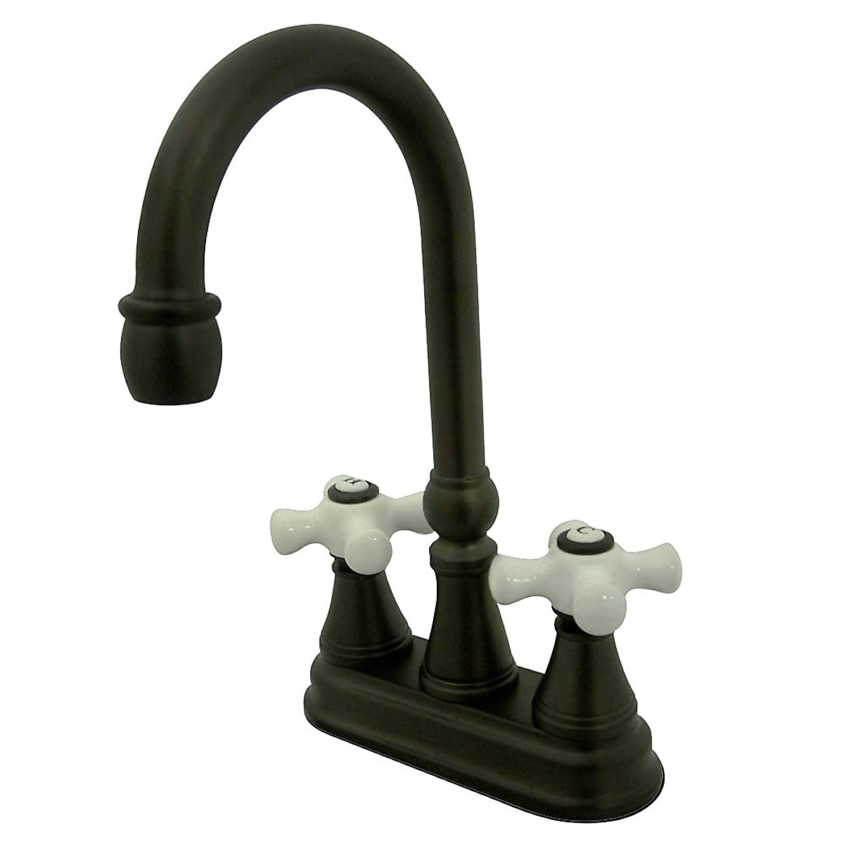 Kingston Brass KS2495PX Governor Bar Faucet, 5" Spout Reach, Oil Rubbed Bronze