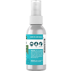 Nature's Truth Eucalyptus Mist Spray 2.4 fl oz | 100% Pure Essential Oil for Aromatherapy | GC/MS Tested