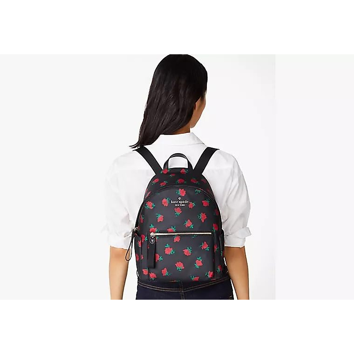 Kate Spade New York Chelsea Backpack Medium (Black Plaid)