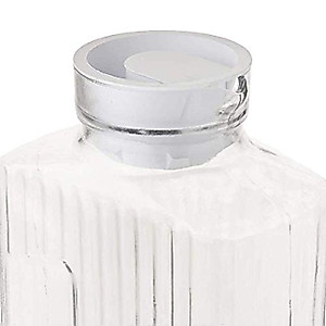 Glass Water Pitcher Lids Food Grade Plastic Anti-Dust Splash Resistant Stoppers Covers for Water Jug Glass Bistro Pitcher 2 pieces(White)