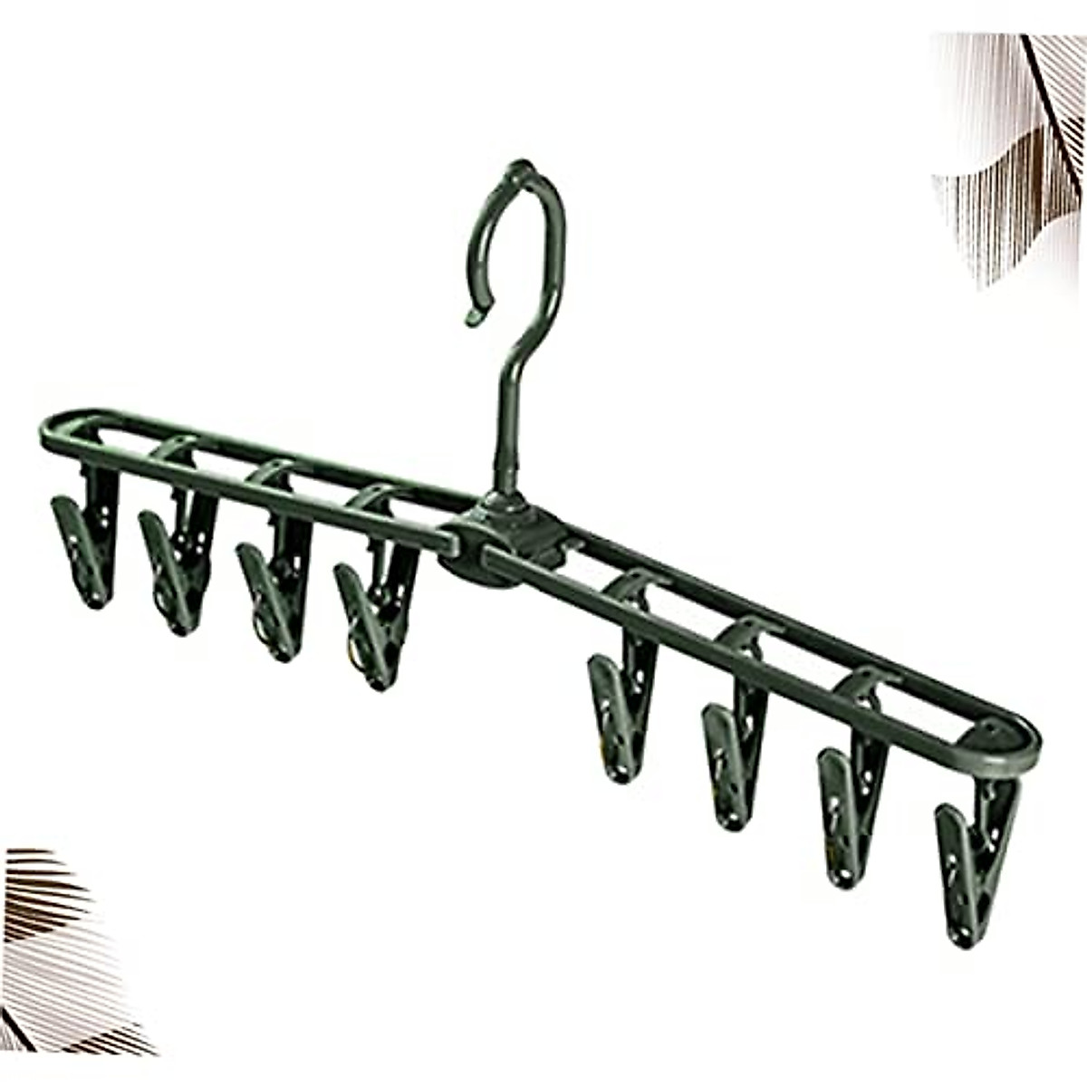 2pcs Collapsible Hangers c fold Towels Collapsible Laundry Drying Rack Foldable Clip Drip Hanger Clothes Drying Racks Folding Drying Rack Socks Holder Multi-Purpose Hanger Bra Clip