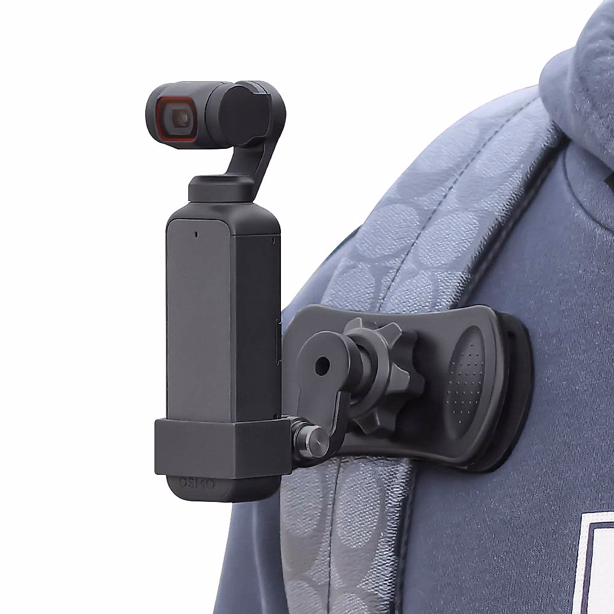 Osmo Pocket Backpack Quick Clip Mount,360 Degree Rotation Backpack Strap Knapsack Shoulder Mount with Extended Border Compatible with DJI Osmo Pocket,Osmo Pocket 2