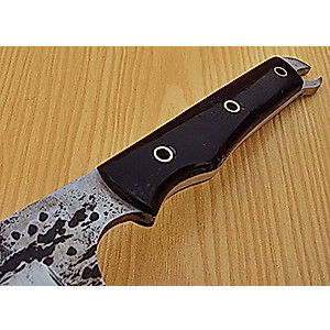 Poshland REG-Q-540- Custom Handmade Hi Carbon Steel(1095) Full Tang 13.3" Inches Nakiri Knife.