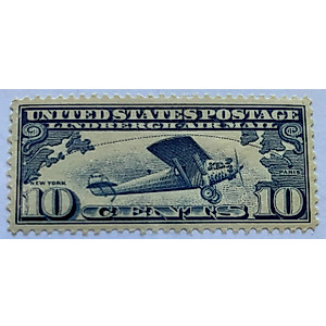 Stamps US Air Mail Lindberghs Plane Scott C10 MNH
