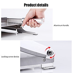 Wgwioo Frozen Meat Slicer, Manual Vegetable Cutting Machine, Stainless Steel Meat Cutter, Beef Mutton Roll Meat Cheese Food Slicer