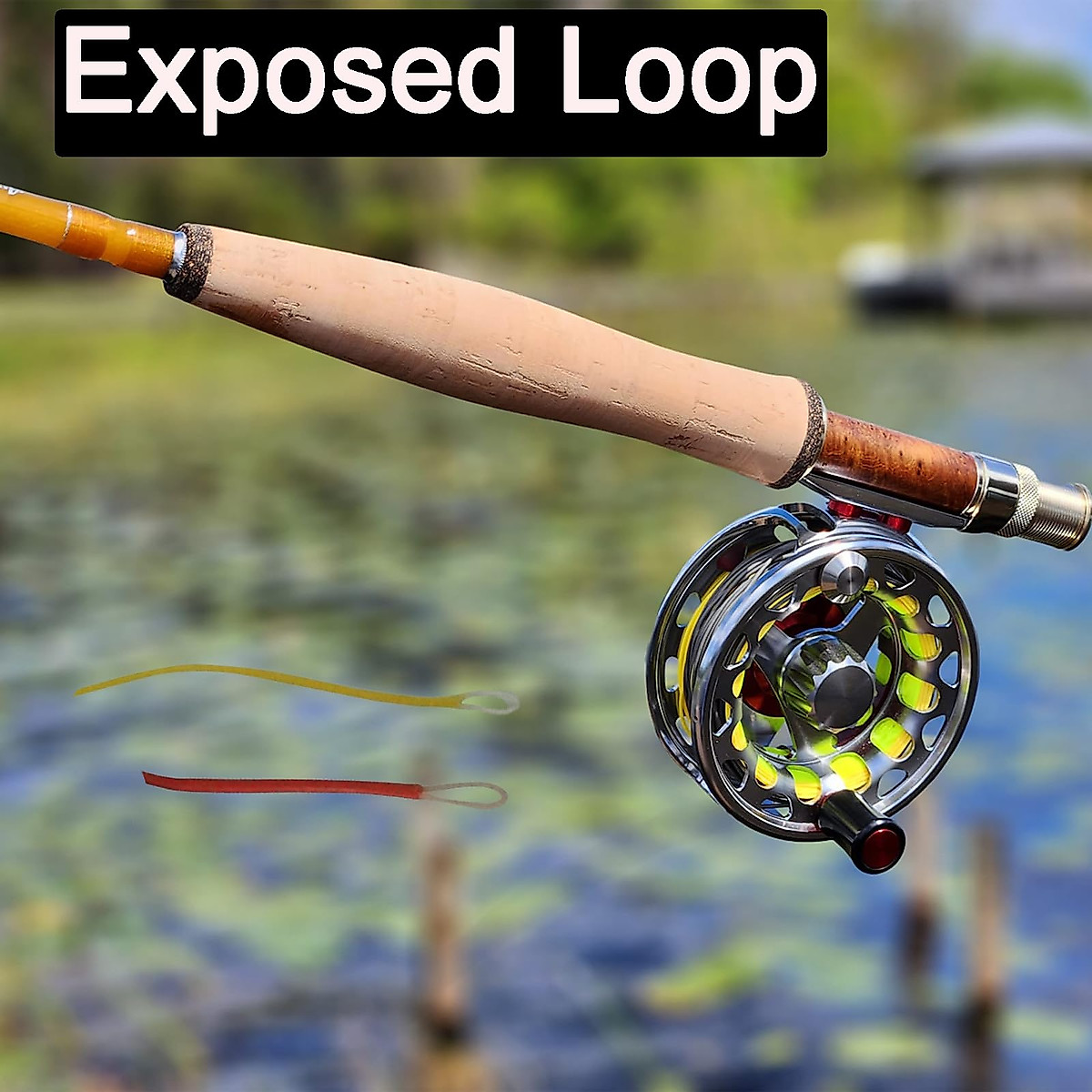 Aventik Floating/Sinking Shooting Line Running Line Fly Fishing Line 100ft with Front Loop 15LB/20LB/30LB (Orange Float 30LB)