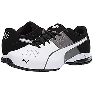 PUMA Mens Cell Surin 2 Cross Trainer, MATTE Charcoal Gray-PUMA Mens White, 9.5