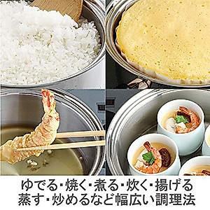 Vitakraft 6112 Frying Pan, 7.9 inches (20 cm), Induction Compatible, Stainless Steel, With Lid, Made in the USA