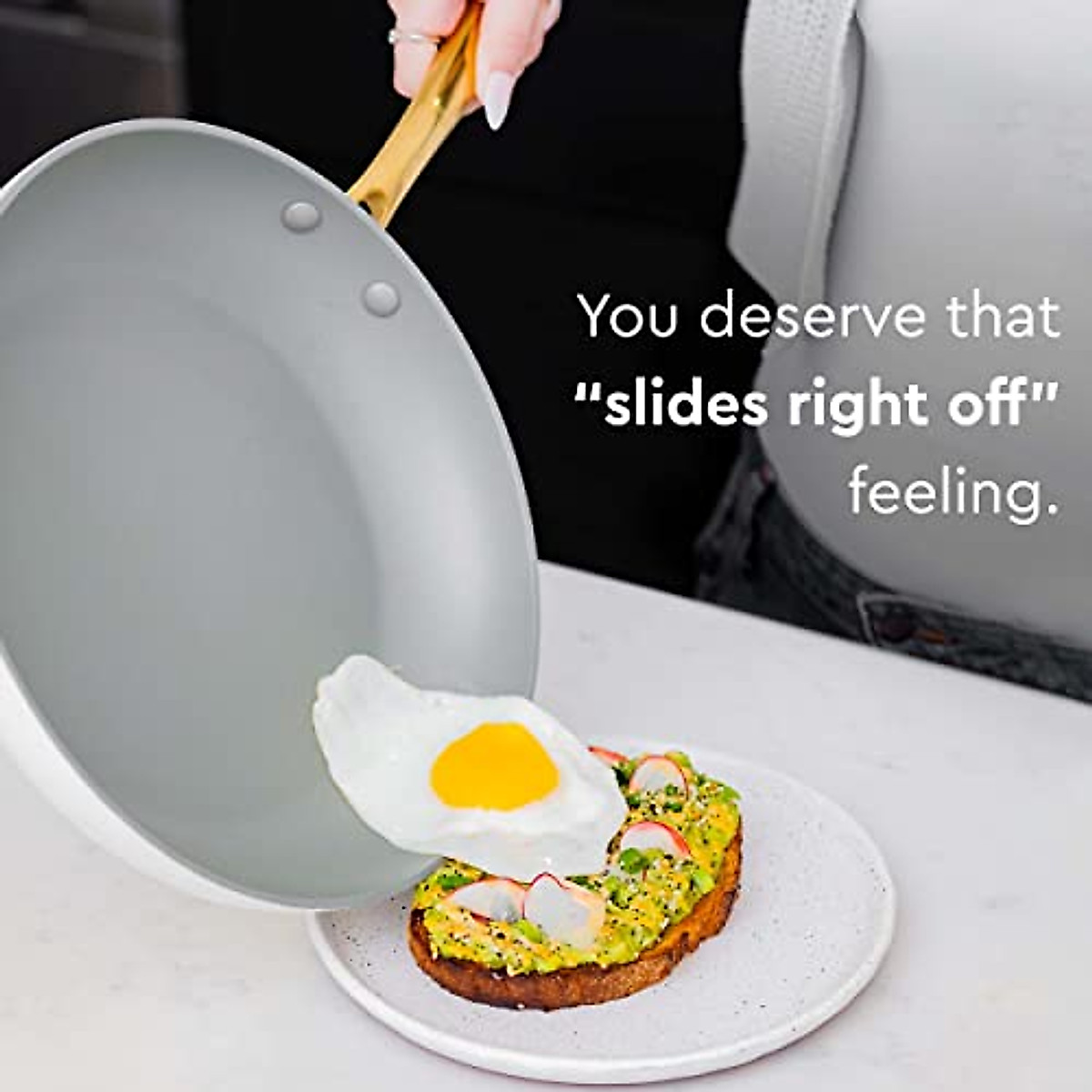 White and Gold Pots and Pans 15 PC Set - Premium Heavy Gauge Nonstick, Non Toxic, PFOA Free, Oven and Dishwasher Safe, Induction Compatible Cookware Set - Gold Kitchen Accessories