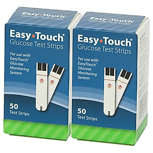 Easy Touch Diabetes Testing Kit - Easy Touch Meter, 100 Easy Touch Blood Glucose Test Strips, 100 Slight Touch Lancets 30g, Lancing Device and 100 Easy Comfort Alcohol Pads