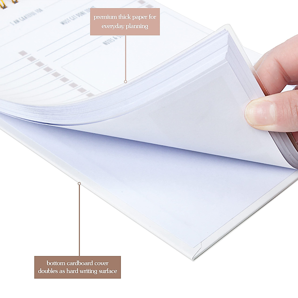 To Do List Notepad 52 Sheets Tear Off Daily Planner,5.8" x 8.4" Organizing To-do Notepads