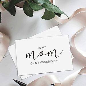 To My Mom on My Wedding Day Card, Wedding Day Card to Mum, Card for Mom on My Wedding Day