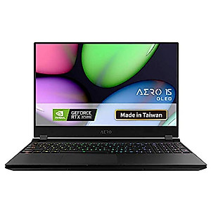 Gigabyte AERO 15 OLED SA-7US5130SH 15" Thin Bezel Samsung UHD Amoled, i7-9750H, NVIDIA GeForce GTX 1660 Ti, Samsung 16GB RAM, M.2 PCIe 512GB Intel 760P SSD, W10 Home, RGB KB, Ultra Slim (Renewed)