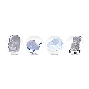 Jeep Mosquito Net for Strollers, Mosquito Net for Car Seat and Infant Carrier, Universal Size, Bug Cover, Weather Protection, White