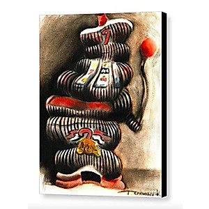 Tommervik Lucky 7 Slot Machine Art Casino Art Casino gifts for gamblers Gambling Art Casino Wall Art Gallery Wrapped Canvas Print