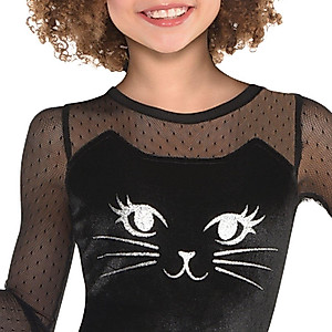 Amscan Black Kitty Kat Kids Costume - Small (4-6) 1 Set - Perfect for Halloween & Theme Parties