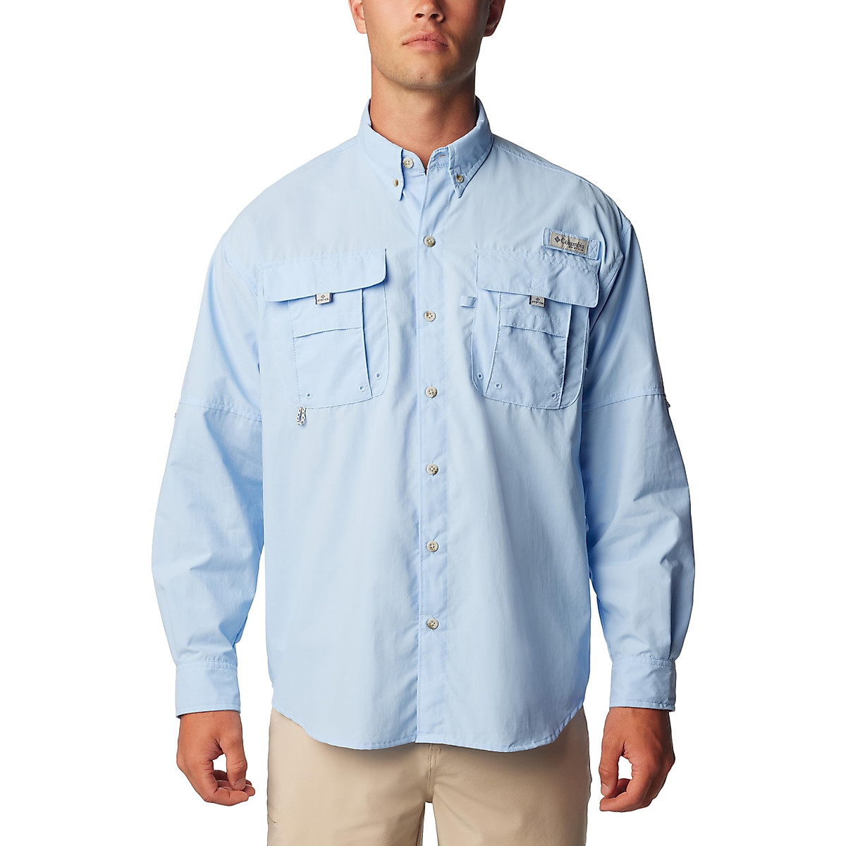 Columbia Men’s PFG Bahama™ II Long Sleeve Shirt, Sail, Large