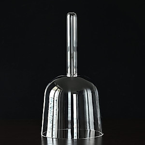 7 Inch E Note Hollow Handle Clear Quartz Crystal Singing Bowl With Handle Case