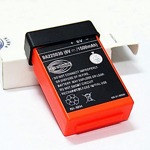 WELLVEUS 2Pcs BA225030 6V 1500mAh Ni-Mh Battery for HBC Pump Truck Remote Control Battery
