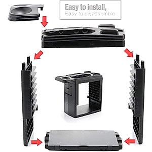 ANNMETER Switch Game Station Organizer with Controller Charger, Charging Dock for Switch, Joycons, Pokeballs, Pro Controller, Accessories Kit Storage