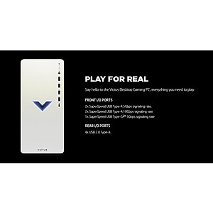 HP Victus 15L Gaming Desktop Computer Intel 12-core i7-12700F Processor 32GB RAM 1TB SSD Geforce RTX 3060 Ti 8GB Graphic with LHR Bluetooth USB-C Win11 White + HDMI Cable