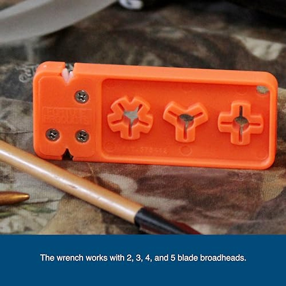 AccuSharp Broadhead Sharpener & Wrench, Essential Archery Broadhead Tool for Sharpening & Tightening Broadheads, Blade Sharpener for Bowhunting & Archery Tool for Sharpening
