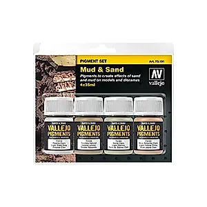 Vallejo Mud & Sand Pigment Set 4 x 35ml Paint