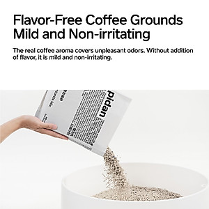 pidan Tofu Cat Litter with Recycled Coffee Grounds,Clumping,Flushable,Ultra Absorbent and Fast Drying, 100% Natural Ingredients Litter,Really Dust-Free,Less Scattering (5.3lb×1bag)
