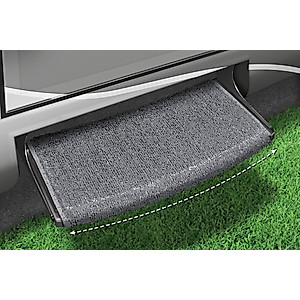 Prest-O-Fit (2-0206) Wraparound Stone Gray Step Rug