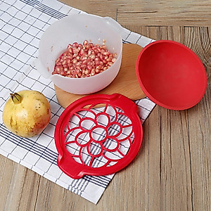 Camidy Silicone Pomegranate Bowl Pomegranate Peeler Deseeder Pomegranate Peeling Tool Kitchen Goods Organizer Accessories Supplies for Removing Seed