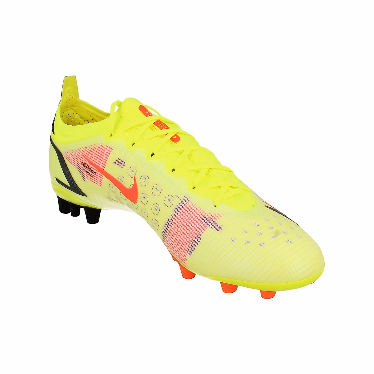 Nike Vapor 14 Elite AG Mens Football Boots CZ8717 Soccer Cleats (UK 10 US 11 EU 45, Volt Bright Crimson Black 760)