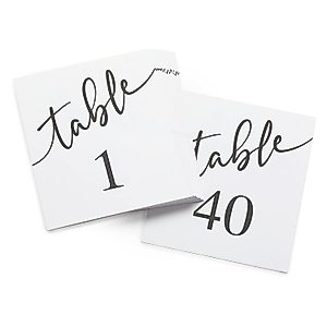 Hortense B. Hewitt Wedding Accessories Clean and Modern Table Numbers, 1-40