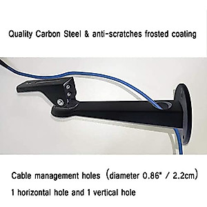 2-Be-Best Mini Projector Wall Mount Black Camera Wall Mount Adjustable Projector Bracket Length 7.87" 1/4” Thread Load 7.8 lbs 360° Rotation Mount for Projector CCTV DVR Cameras Camcorder