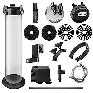 Aquatop Media Reactor with 95 GPH Pump – For 10-75 Gallon Tanks, Up-Flow Filtration for Efficiency, Includes Adjustable Water Pump, Reliable Filtration System, MR-20