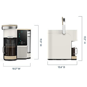 BRUVI The Bruvi Bundle | Single-Serve Coffee System | Includes 20 Coffee and Espresso B-Pods + Bruvi Coffee Brewer + Premium Water Filter Kit