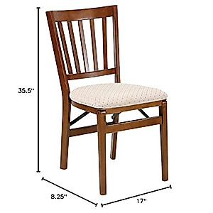 Stakmore School House Folding Chair Finish, Set of 2, Fruitwood