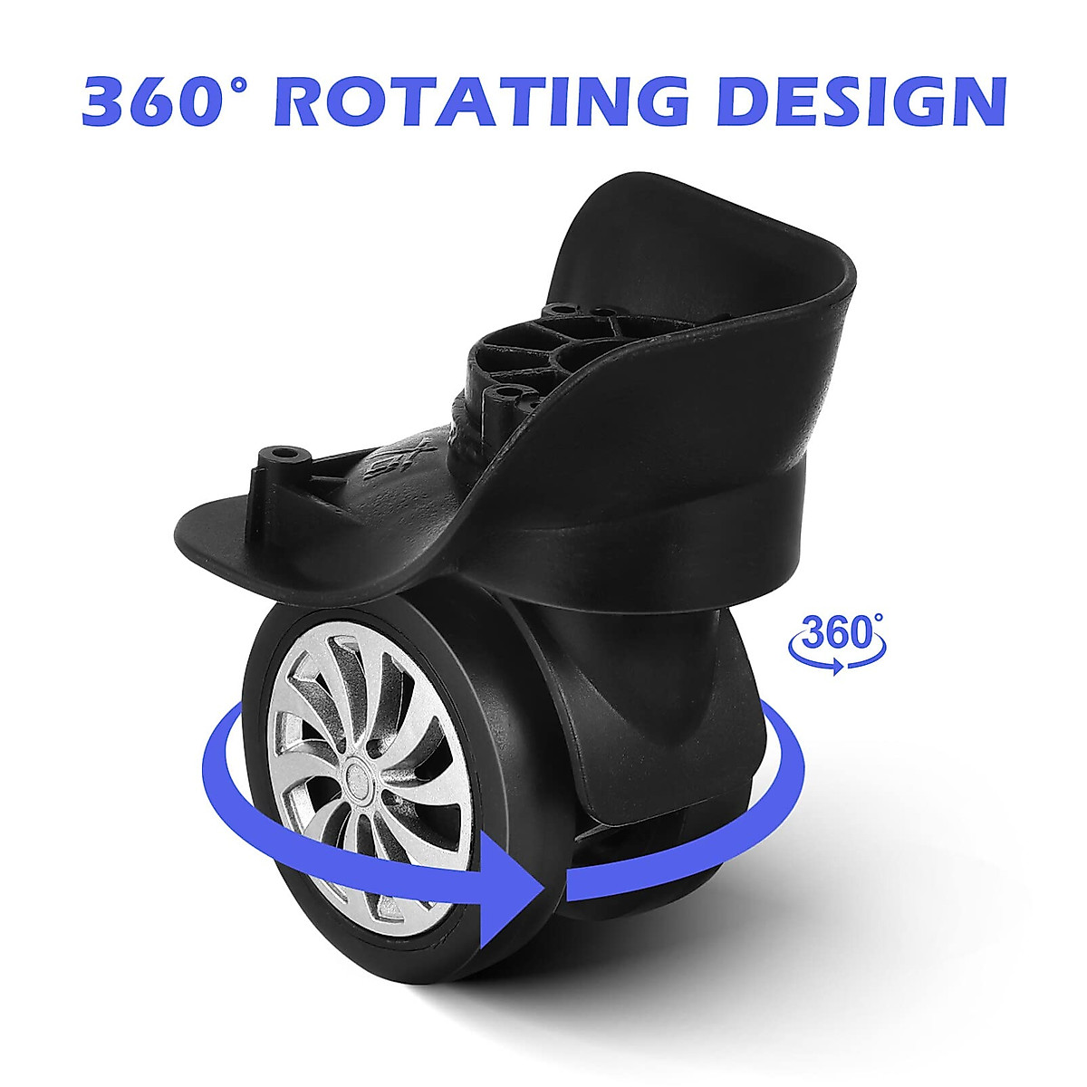 BESPORTBLE Luggage Swivel Wheels, Suitcase Replacement Wheels Swivel Wheel 4Pcs