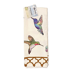 Sonoran Souvenirs Kitsch Kitchen Hummingbird Tea Towel (16" x 28") Absorbent 100% Cotton Dish Towel with a Loop
