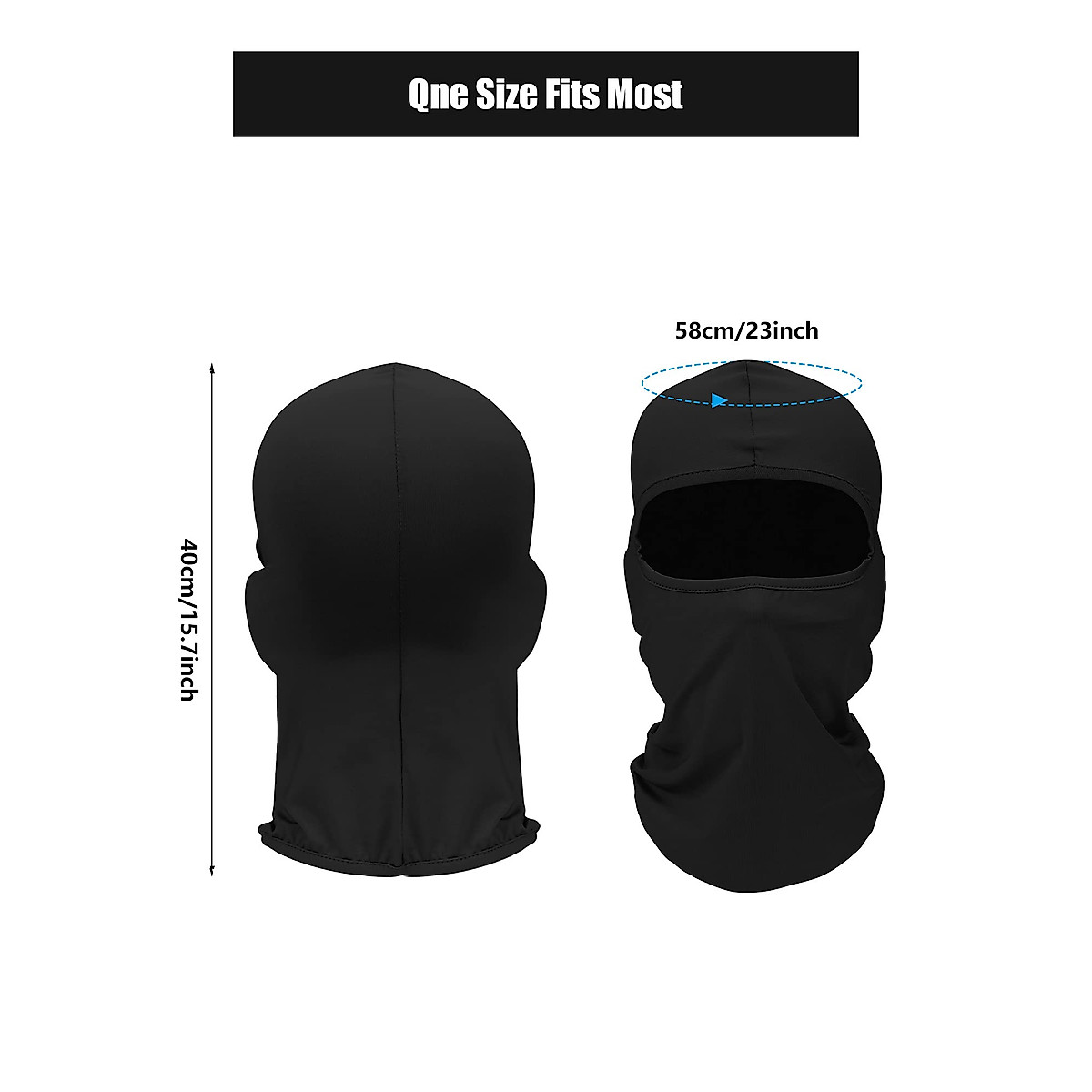 9 Pieces ski mask for Men Full face mask shiesty mask Balaclava pasamontañas Hombre for Outdoor Use Black