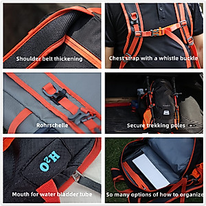 SUBEIXI Lightweight Packable Travel Hiking Backpack Daypack,40L Foldable Camping Backpack,Ultralight Outdoor Sport Backpack